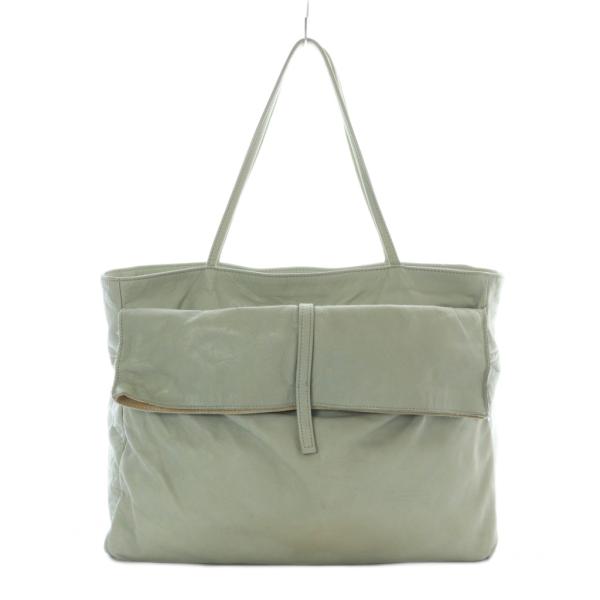 レバジック les basiques トートバッグ  レザー ライトグリーン /RI ■OS レディース【表記サイズ】実寸サイズをご参照ください。【実寸サイズ】持ち手の長さ：約49cm　ヨコ：約46cm　タテ：約27cm　マチ：約12cm　...