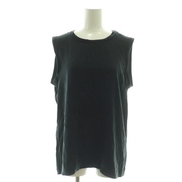 カオス CHAOS Confusion silence ノースリーブ シャツ ブラウス シルク F 黒 ブラック /AT ■OS レディース【ブランド】カオス CHAOS【表記サイズ】F【実寸サイズ】身幅：46cm　総丈：64cm　　【素材...