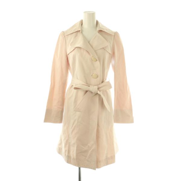 ネット ディ マミーナ NETTO di MAMMINA トレンチコート スプリングコート 38 ピンクベージュ /ES ■OS ■SH レディース【表記サイズ】38【実寸サイズ】肩幅：36cm　身幅：45cm　着丈：88cm　袖丈：61c...