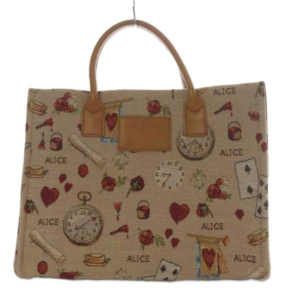 ノスタルジックガレージ Nostalgic Garage ART DE LYS ALICE トートバッグ ハンドバッグ ベージュ /YO10 ■SH レディース【実寸サイズ】持ち手の長さ：29cm　ヨコ：32cm　タテ：24cm　マチ：14...