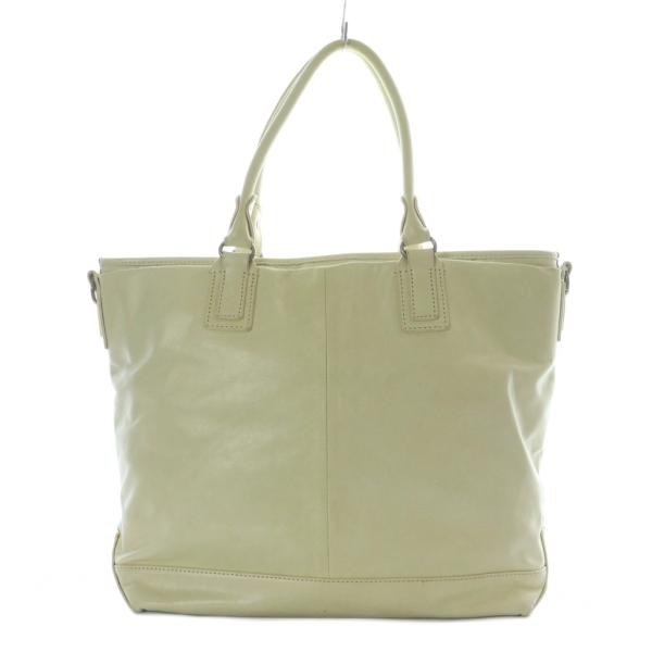 エルイーディーバイツ L.E.D.BITES トートバッグ レザー 白 ホワイト アイボリー ■AD /RI ■OS メンズ レディース【表記サイズ】実寸サイズをご参照ください。【実寸サイズ】持ち手の長さ：約49cm　ヨコ：約46cm　タテ...