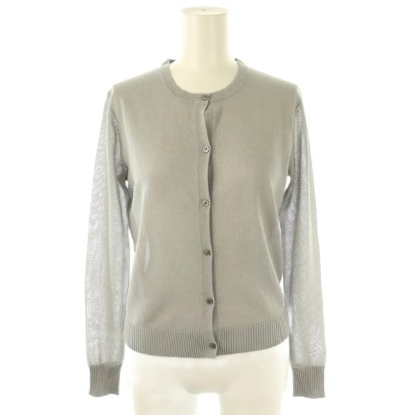 セオリーリュクス theory luxe 23SS SHEER KNIT GRESHAM STR カーディガン 32 XS グレー /AQ ■OS レディース【ブランド】セオリーリュクス theory luxe【表記サイズ】32(日本サイズ...