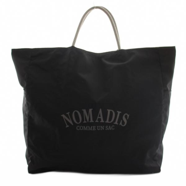 ノマディス NOMADIS SAC2 ワイドトートバッグ 黒 ブラック /SS ■OS レディース【ブランド】ノマディス NOMADIS【実寸サイズ】持ち手の長さ：約44.5cm　ヨコ：約55.5cm　タテ：約41cm　マチ：約14cm　シ...