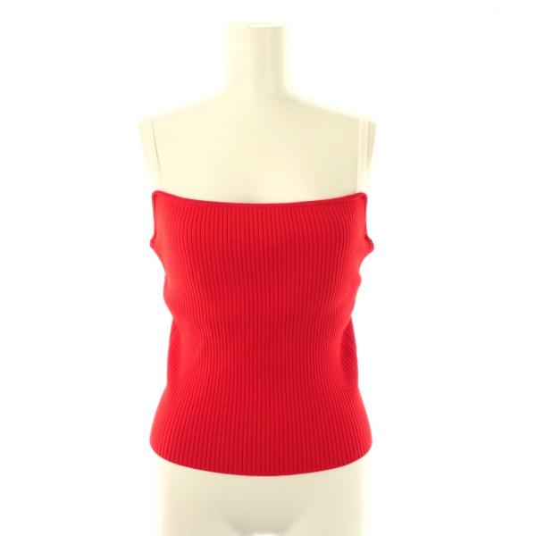 未使用品 ケイル KAYLE RAYON RIB CAMISOLE キャミソール リブ F レッド /HK ■OS ■SH レディース【表記サイズ】F【実寸サイズ】身幅：32cm　前身頃：34.5cm　総丈：46cm　後身頃：22.5cm　...