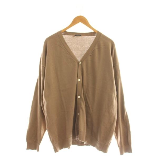 リノ LENO 23SS COTTON KNIT CARDIGAN ニットカーディガン Vネック 2 モカブラウン /CX ■OS ■AD メンズ【表記サイズ】2【実寸サイズ】肩幅：67cm　身幅：63cm　着丈：72cm　袖丈：58cm　...