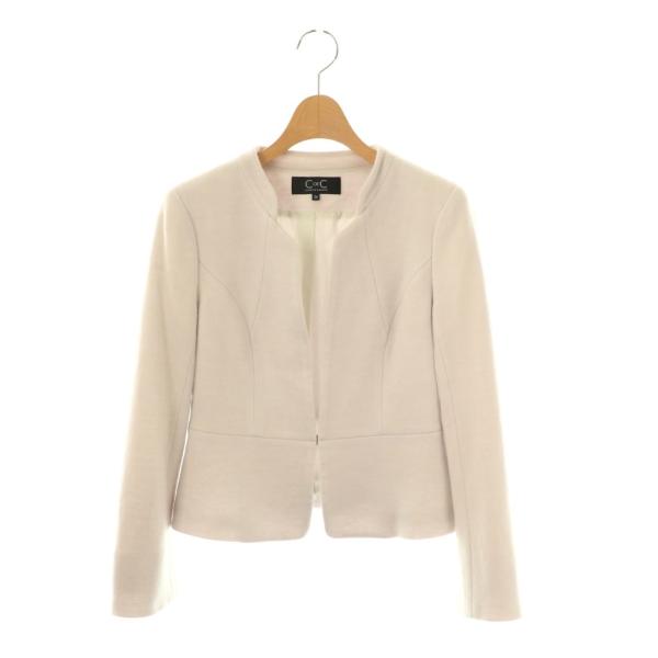 クードシャンス CdeC COUP DE CHANCE ノーカラージャケット 総裏地 36 ライトパープル /CX ■OS レディース【ブランド】クードシャンス CdeC COUP DE CHANCE【表記サイズ】36【実寸サイズ】肩幅：3...