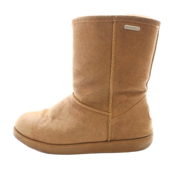 エミュー emu オーストラリア Australia ムートンブーツ ショート 24cm 茶 ブラウン /SS ■OS レディース【ブランド】エミュー emu【表記サイズ】24cm【実寸サイズ】筒周り：約30cm　筒高：約19cm　ヒールの...