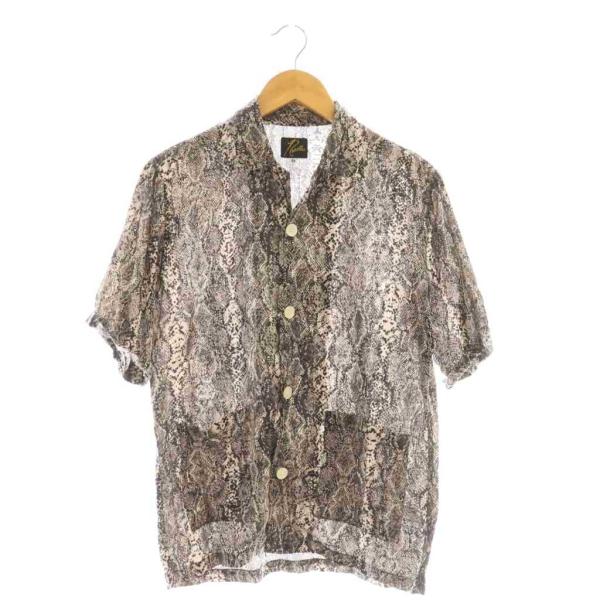 ニードルス ニードルズ Needles Cabana Shirt - Python Pt シャツ 半袖 総柄 XS グレー /AT ■OS ■SH レディース【ブランド】ニードルス ニードルズ Needles【表記サイズ】XS【実寸サイズ】...