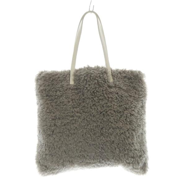 バンギ VANGI ボア トートバッグ ハンドバッグ グレージュ /SR レディース【表記サイズ】実寸サイズをご参照ください。【実寸サイズ】持ち手の長さ：51cm　ヨコ：40cm　タテ：37cm　マチ：-cm　ショルダーの長さ：-cm　　【...