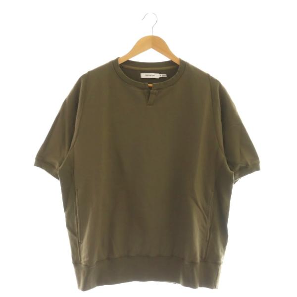 ノンネイティブ nonnative DWELLER S/S T-NECK PULLOVER COTTON SWEATスウェット トレーナー 半袖 2 カーキ /AT ■OS メンズ【ブランド】ノンネイティブ nonnative【表記サイズ】...