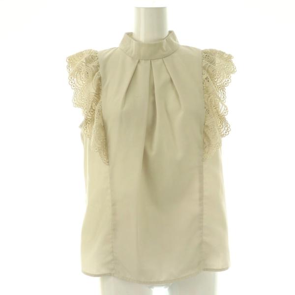 ナチュラルビューティーベーシック NATURAL BEAUTY BASIC 23SS レーススリーブブラウス FR グレージュ /DO ■OS レディース【ブランド】ナチュラルビューティーベーシック NATURAL BEAUTY BASIC...