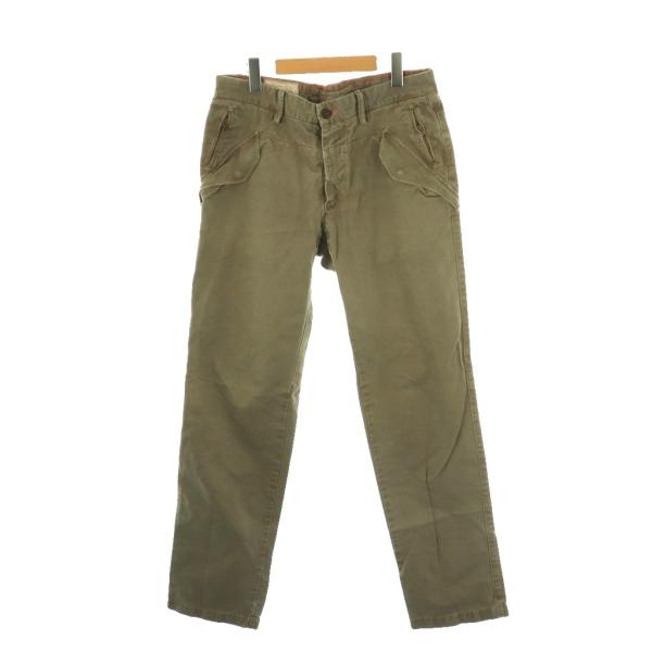 メイソンズ MASON'S コットン パンツ スリムストレート 48 ブラウン /ES ■OS ■AD メンズ【ブランド】メイソンズ MASON'S【表記サイズ】48【実寸サイズ】ウエスト：76cm　もも幅：30cm　裾幅：20.5cm　股...