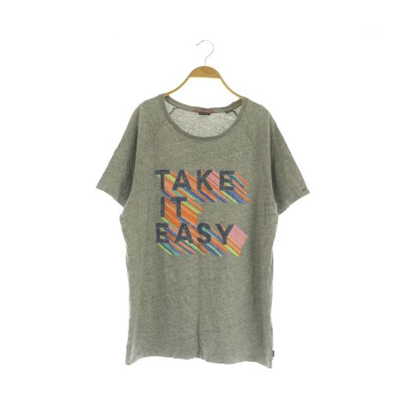 スコッチ&amp;ソーダ SCOTCH &amp; SODA RAVES&amp;WAVES プリントTシャツ 半袖 ラグラン L グレー /MY ■OS ■AD メンズ【ブランド】スコッチ&amp;ソーダ SCOTCH &amp; SOD...