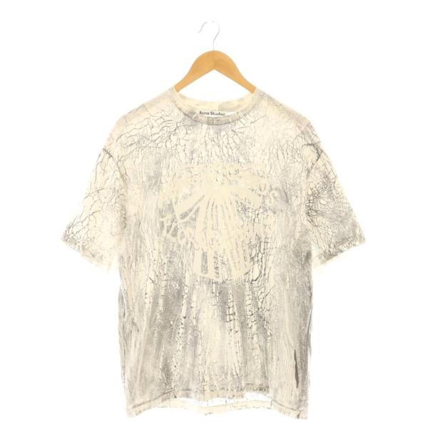 アクネ ストゥディオズ Acne Studios プラスタープリントTシャツ カットソー XS オフホワイト 白 グレー /DF ■OS レディース【ブランド】アクネ ストゥディオズ Acne Studios【表記サイズ】XS【実寸サイズ】...