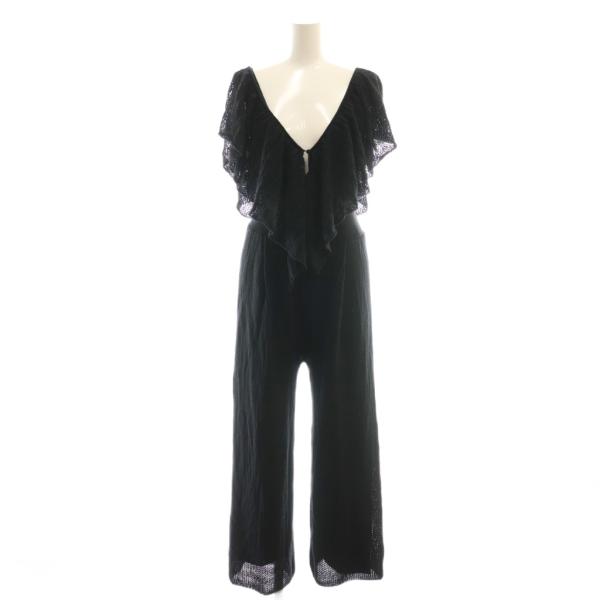 アメリヴィンテージ Ameri VINTAGE 25SS MEDI RUFFLE KNIT ROMPERS ロンパース オールインワン S ブラック /DO ■OS レディース【ブランド】アメリヴィンテージ Ameri VINTAGE【表記...