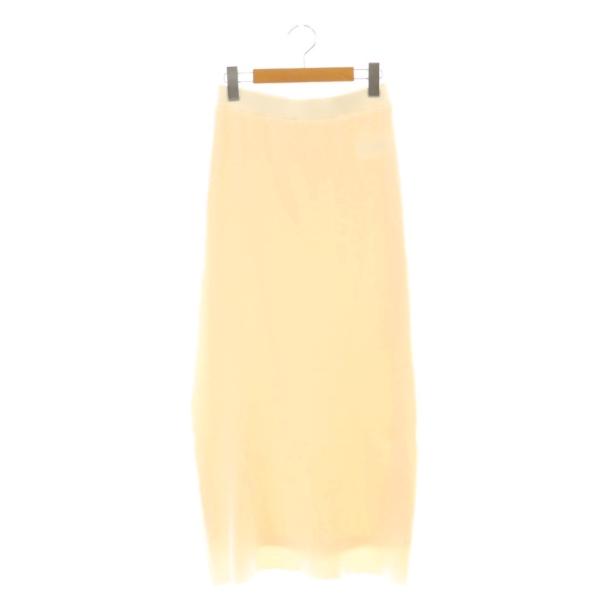 シールームリン SeaRoomlynn Shine Gritter Knitスカート タイト マキシ ロング S 白 ホワイト /AT ■OS レディース【表記サイズ】S【実寸サイズ】ウエスト：62cm　ヒップ：74cm　スカート丈：86c...