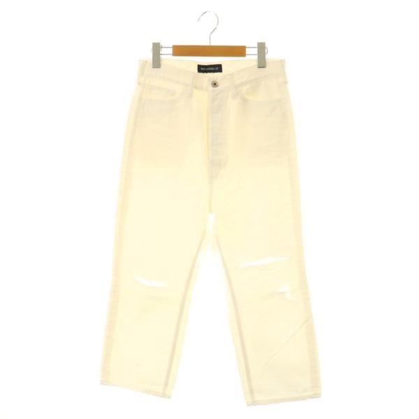 マディソンブルー MADISONBLUE 24AW CRASHED SAROUEL PT DENIM デニムパンツ ジーンズ ダメージ加工 XXS 白 ホワイト【ブランド】マディソンブルー MADISONBLUE【表記サイズ】XXS【実寸サ...