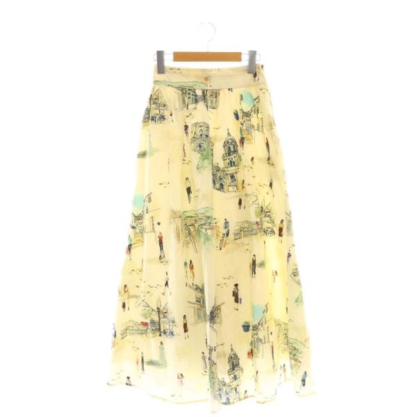 アメリヴィンテージ Ameri VINTAGE MEDI MALAGA PLENTIFUL FLARED SKIRT スカート フレア 総柄 S アイボリー マルチカラー /CX ■OS レディース【ブランド】アメリヴィンテージ Ameri...