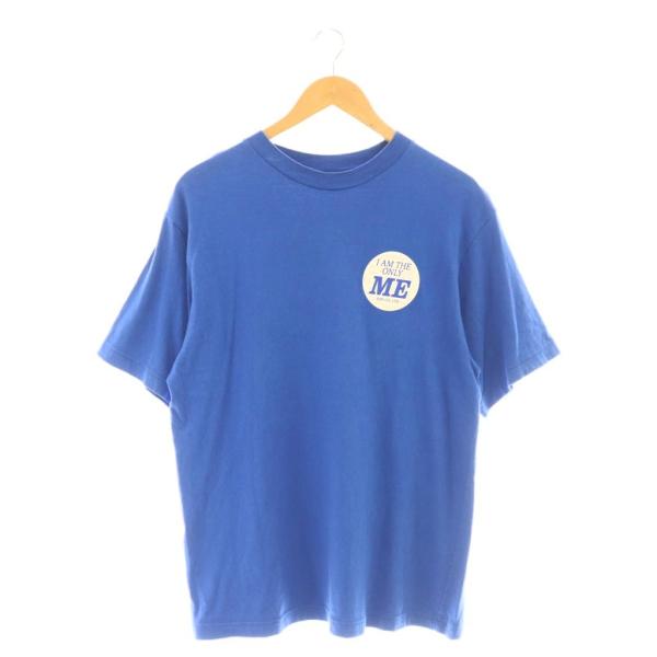 シンゾーン Shinzone ME Tシャツ カットソー FO ブルー 青 I AM THE ONLY ME プリント /DF ■OS レディース【ブランド】シンゾーン Shinzone【表記サイズ】FO【実寸サイズ】肩幅：48cm　身幅：...