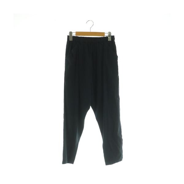 パドカレ pas de calais リネン混 イージーパンツ テーパード 34 ブラック /MY ■OS レディース【ブランド】パドカレ pas de calais【表記サイズ】34【実寸サイズ】ウエスト：58〜cm　もも幅：31cm　裾...