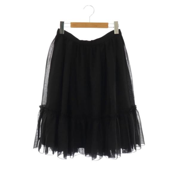 フォクシー FOXEY 40311 Ruffles ギャザースカート フレア 38 ブラック /ES ■OS レディース【ブランド】フォクシー FOXEY【表記サイズ】38【実寸サイズ】ウエスト：66cm　ヒップ：約125cm　スカート丈：...
