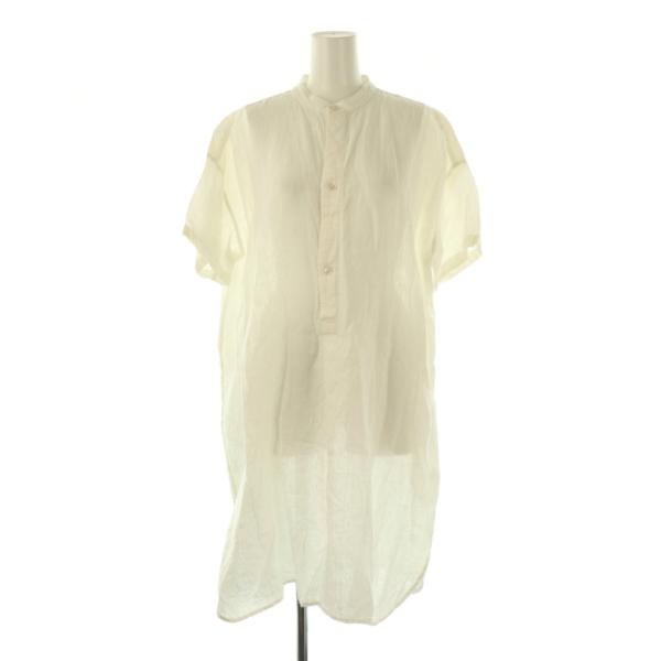 ソイル journal standard luxe 25AW LINEN BANDED COLLAR TUNIC チュニックシャツ ワンピース 半袖 リネン 2 ホワイト /ES レディース【ブランド】ソイル SOIL【表記サイズ】2【実寸...