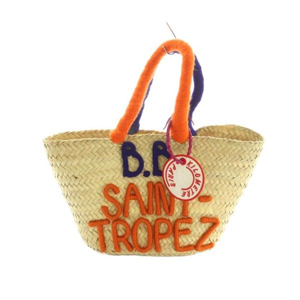 キロメートル パリ KILOMETRE PARIS 25SS SAINT-TROPEZ かごバッグ ストローバッグ ハンドバッグ 刺繍 ベージュ オレンジ 紫 パープル /MI ■OS レディース【表記サイズ】表記なし【実寸サイズ】持ち手の...