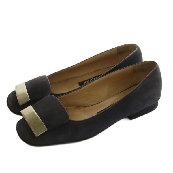 セルジオロッシ Sergio rossi SR1 パンプス スクエアトゥ ローヒール 37 24.0cm チャコールグレー A83770 /MI ■OS レディース【ブランド】セルジオロッシ Sergio rossi【表記サイズ】37 24...