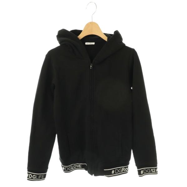 ドルチェ&amp;ガッバーナ ドルガバ DOLCE&amp;GABBANA ロゴ ジップアップパーカー 長袖 11/12 ブラック /HK ■OS キッズ【ブランド】ドルチェ&amp;ガッバーナ ドルガバ DOLCE&amp;GABBANA...
