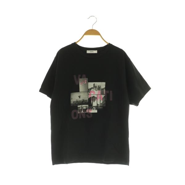コエル COEL × Yuji Takeuchi VACATIONS フォトTシャツ 半袖 プリント M ブラック /MY ■OS レディース【ブランド】コエル COEL【表記サイズ】M【実寸サイズ】身幅：49cm　着丈：63cm　ゆき丈：...