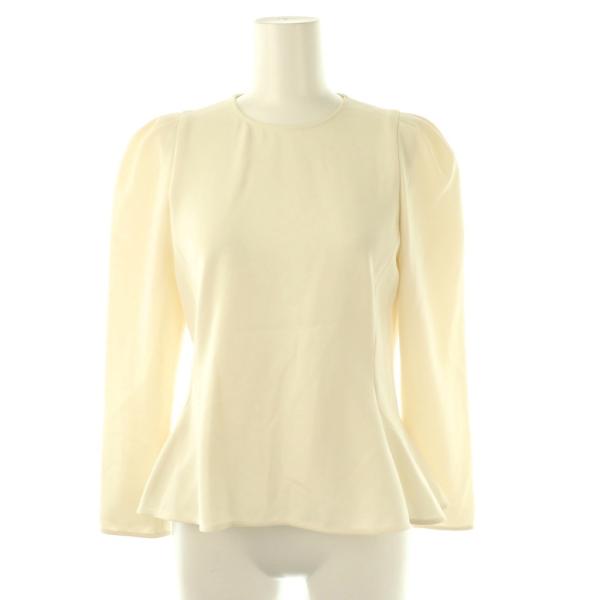 エムダブリュー MW TRIACETATE-(H) FLARE BLOUSE ブラウス 36 オフベージュ /ES ■OS レディース【表記サイズ】36【実寸サイズ】肩幅：28.5cm　身幅：41cm　着丈：56cm　袖丈：55.5cm　　...