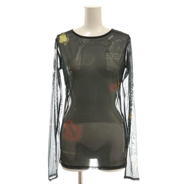 アメリヴィンテージ Ameri VINTAGE ×LITTLE FUNNY FACE 24AW SHEER TOP トップス カットソー F ブラック マルチカラー /CX ■OS レディース【ブランド】アメリヴィンテージ Ameri VI...