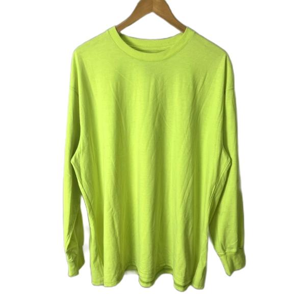ファセッタズム FACETASM MORK-TEE-U09NEON LONG TEETシャツ カットソー 4 イエロー ■SH メンズ【ブランド】ファセッタズム FACETASM【表記サイズ】4【実寸サイズ】肩幅：58cm　身幅：63cm　...