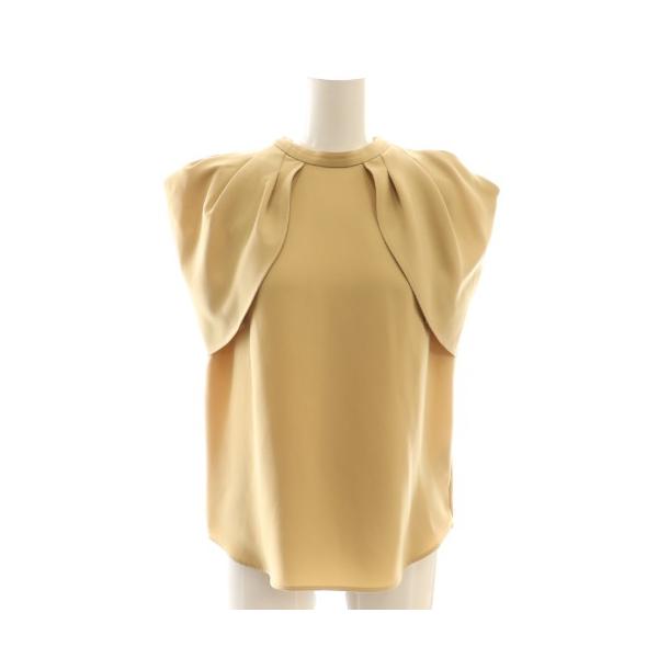 アニュアンス anuans 25SS フォルムショルダーブラウス フレンチスリーブ プルオーバー F ベージュ /NR ■OS レディース【表記サイズ】F【実寸サイズ】身幅：42cm　着丈：56.5cm　ゆき丈：36.5cm　　【素材】ポリ...