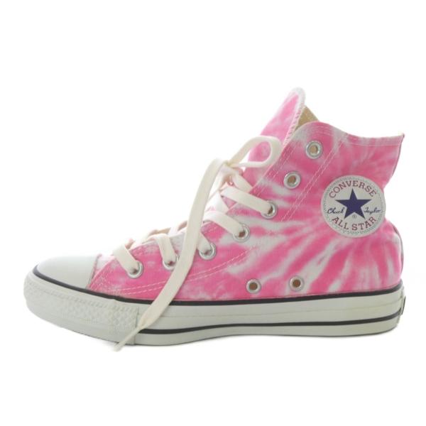 未使用品 コンバース CONVERSE ALL STAR TYEDYE OC HI AS TD OC HI スニーカー ハイカット タイダイ柄 キャンバス US4 ピンク【ブランド】コンバース CONVERSE【表記サイズ】US4【実寸サイ...