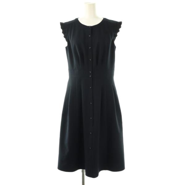 トッカ TOCCA 25AW FLAPPING OF BUTTERFLY ワンピース ロング ノースリーブ 2 ネイビー /HK ■OS レディース【ブランド】トッカ TOCCA【表記サイズ】2【実寸サイズ】身幅：43.5cm　着丈：102...