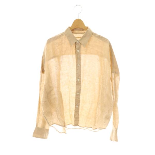 プラージュ Plage 24SS Linen Short シャツ ブラウス 前開き ベージュ /CX ■OS レディース【ブランド】プラージュ Plage【表記サイズ】サイズの表記なし（＊実寸サイズをご確認下さい）【実寸サイズ】身幅：67c...