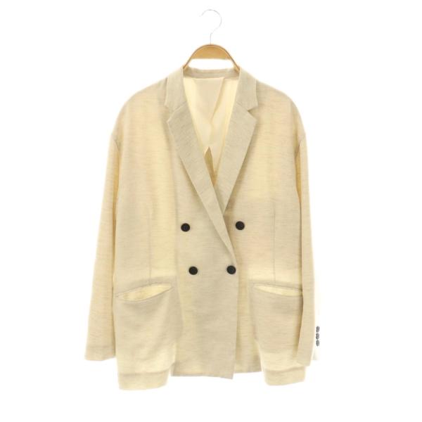 エレンディーク ELENDEEK 23AW SEMI-DOUBLE TAILORED JK ジャケット 薄手 02 ライトベージュ /CX ■OS レディース【ブランド】エレンディーク ELENDEEK【表記サイズ】02【実寸サイズ】肩幅：...