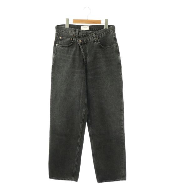 エーゴールドイー AGOLDE 23SS CRISS CROSS DENIM デニムパンツ ジーンズ テーパード 27 チャコールブラック /ES ■OS レディース【表記サイズ】27【実寸サイズ】ウエスト：72cm　もも幅：32cm　裾幅...