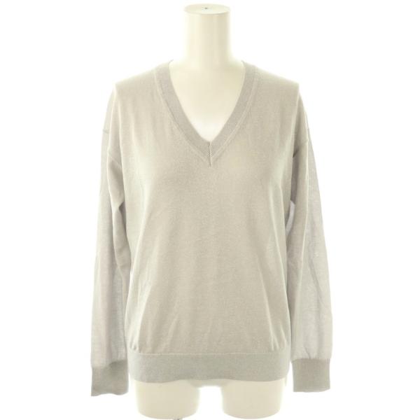 セオリーリュクス theory luxe Lurex Knit Frickle Sweater ニット カットソー 小さいサイズ S32 グレー /DO ■OS レディース【ブランド】セオリーリュクス theory luxe【表記サイズ】S...