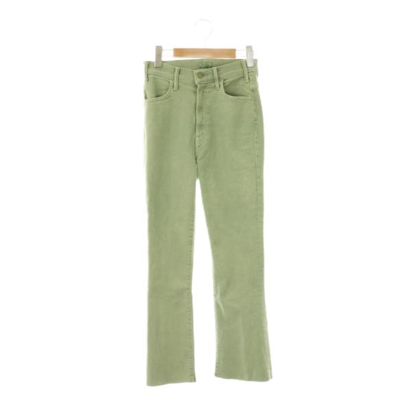 未使用品 マザー mother THE HUSTLER ANKLE FRAY デニムパンツ ジーンズ 25 グリーン 緑 カットオフ ストレッチ /CX ■OS レディース【ブランド】マザー mother【表記サイズ】25【実寸サイズ】ウエ...