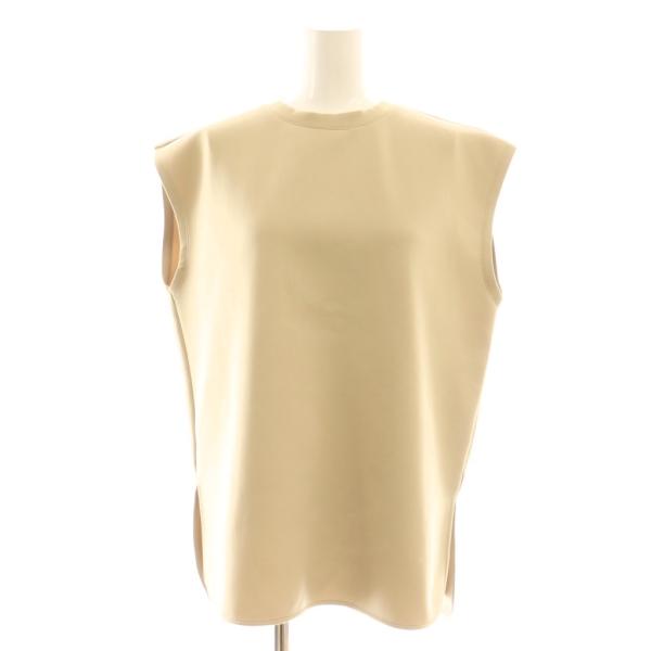 エディション Edition トゥモローランド TRIACETATE DOUBLE KNIT ダンボールプルオーバー カットソー ノースリーブ F ベージュ /DF ■OS レディース【ブランド】エディション Edition トゥモローラン...