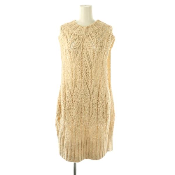 トゥデイフル TODAYFUL Slub Aran Vest ニット ベスト ロング F ベージュ /HK ■OS レディース【ブランド】トゥデイフル TODAYFUL【表記サイズ】F【実寸サイズ】身幅：55cm　着丈：73cm　　【素材】...