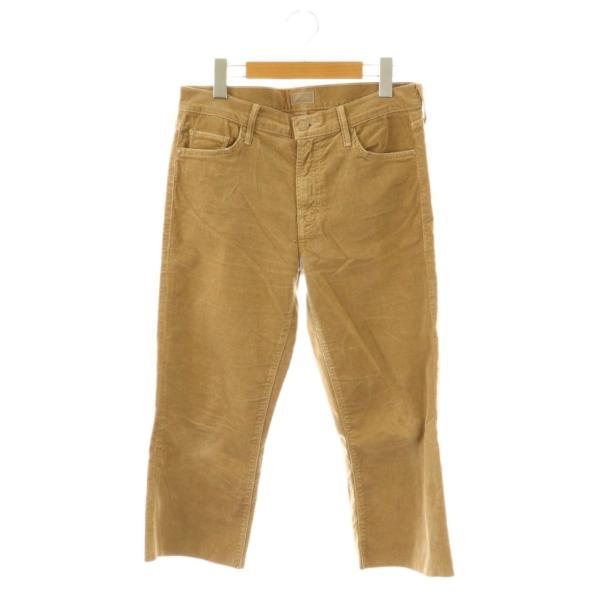 マザー mother THE OUTSIDER CROP コーデュロイパンツ ストレート ジッパーフライ 29 ベージュ /NR ■OS レディース【ブランド】マザー mother【表記サイズ】29【実寸サイズ】ウエスト：77cm　もも幅：...