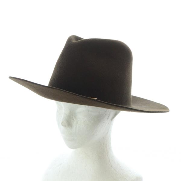 ジャネッサレオン JANESSA LEONE KHAKI HAT 中折れハット ソフト帽 ウール 茶色 ブラウン 19095510000830 /RI ■OS レディース【表記サイズ】実寸サイズをご参照ください。【実寸サイズ】つば：約8.2...