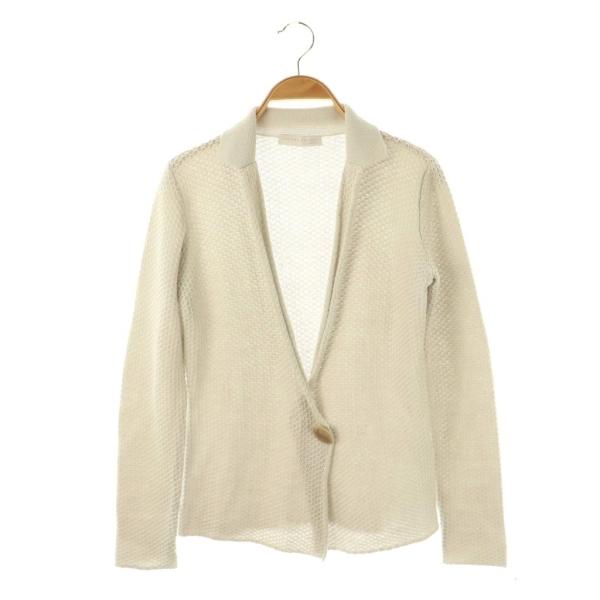 ファビアナフィリッピ FABIANA FILIPPI ニットジャケット カーディガン XS グレージュ /DF ■OS レディース【ブランド】ファビアナフィリッピ FABIANA FILIPPI【表記サイズ】XS【実寸サイズ】肩幅：36.5...