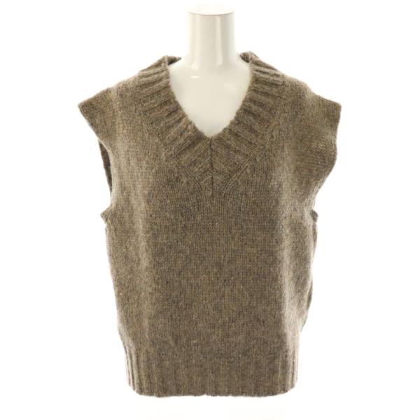 トゥデイフル TODAYFUL Mottle Yarn Knit Vest ニットベスト Vネック プルオーバー アルパカ混 F モカ /DO ■OS レディース【ブランド】トゥデイフル TODAYFUL【表記サイズ】F【実寸サイズ】身幅：...