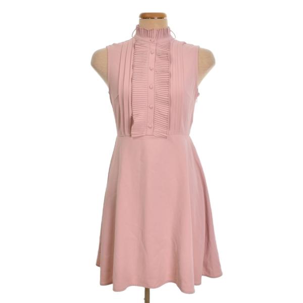 未使用品 ミシェルマカロン michell Macaron ノースリーブ ワンピース ミニ M ピンク SMD0132 ■FY レディース【ブランド】ミシェルマカロン michell Macaron【表記サイズ】M【実寸サイズ】肩幅：32c...