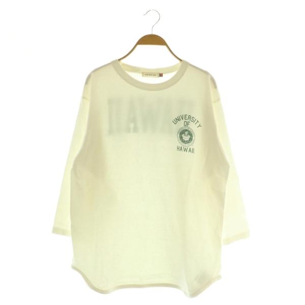 グッドロックスピード GOOD ROCK SPEED UNIVERSITY OF HAWAII ロゴカットソー 七分袖 プリント F オフホワイト /MY ■OS レディース【ブランド】グッドロックスピード GOOD ROCK SPEED【...