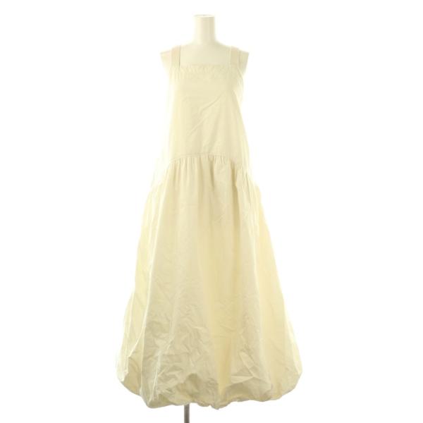 アングリッド UNGRID 23AW バックデザインバルーンワンピース ロング F オフホワイト /DF ■OS レディース【ブランド】アングリッド UNGRID【表記サイズ】F【実寸サイズ】身幅：41.5cm　前身頃：114cm　総丈：1...